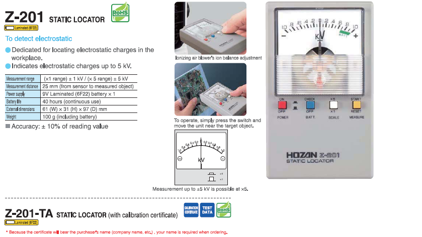 Ichiban Precision Sdn Bhd - Hozan - HOZAN STATIC LOCATOR